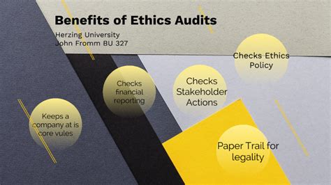 Benefits Of Ethics Audits By John Fromm On Prezi
