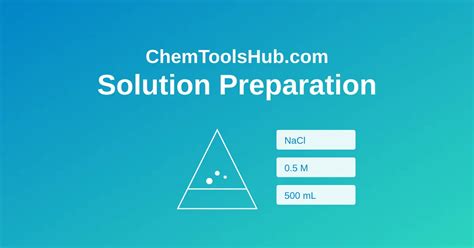 Solution Preparation Calculator Fast And Accurate Solute Amount Calculator Free