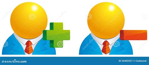 Adddelete User Stock Vector Illustration Of User Symbol 26402527