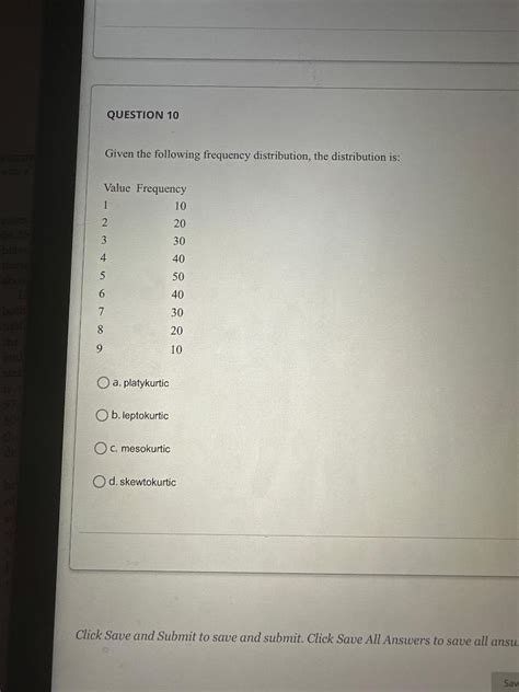 solved given the following frequency distribution the