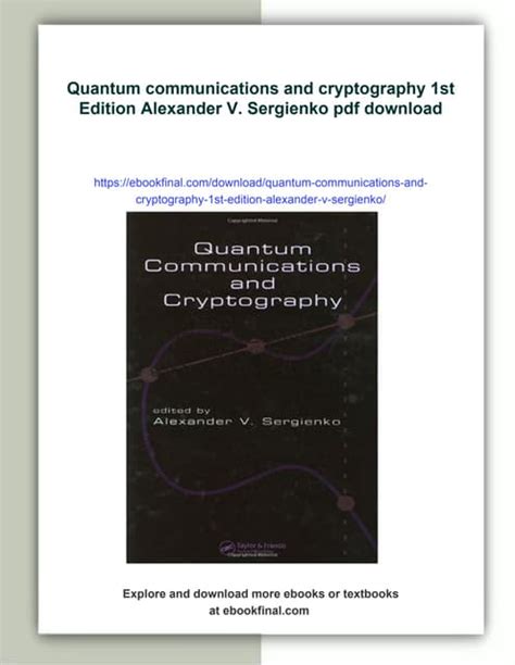 Quantum Communication And Its Applications Pptx