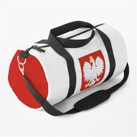 Herb Polski Orzel Bialy Polish Coat Of Arms White Eagle Duffle Bag