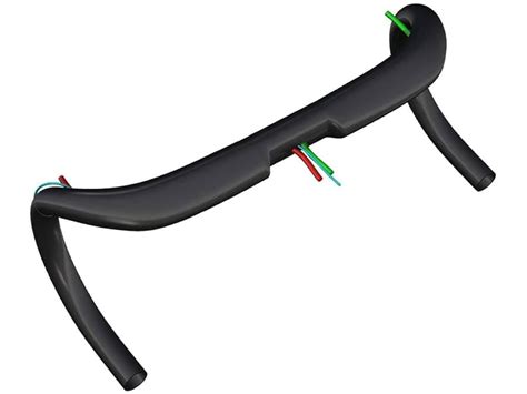 Handlebar Deda Superzero Dcr Di2 Aero 420 Mm Aluminum Black White
