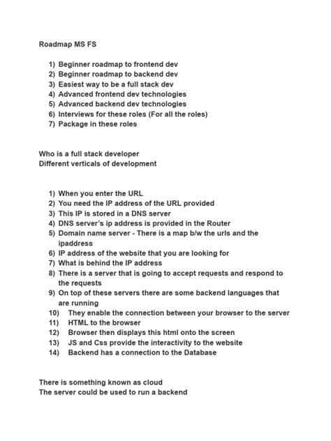 Roadmap Ms Fs1 Pdf Java Script Computer Programming