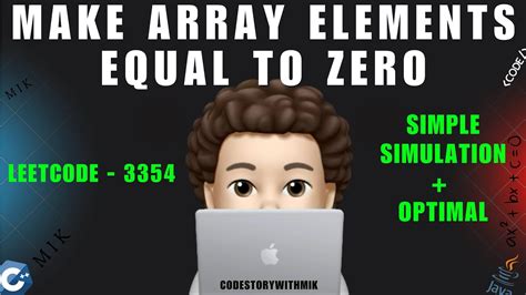 Make Array Elements Equal To Zero Brute Force Optimal Detailed