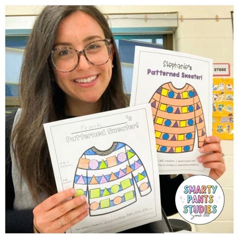 Pattern Sweater Craft Grades 2 4 Repeating Patterns Pattern Rules