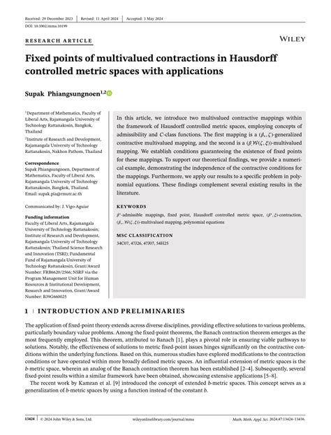 Fixed Points Of Multivalued Contractions In Hausdorff Controlled Metric Spaces With Applications