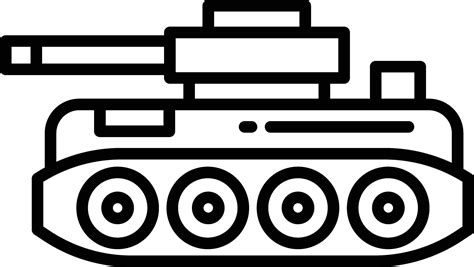 Tank Outline Illustration 45617376 Vector Art At Vecteezy