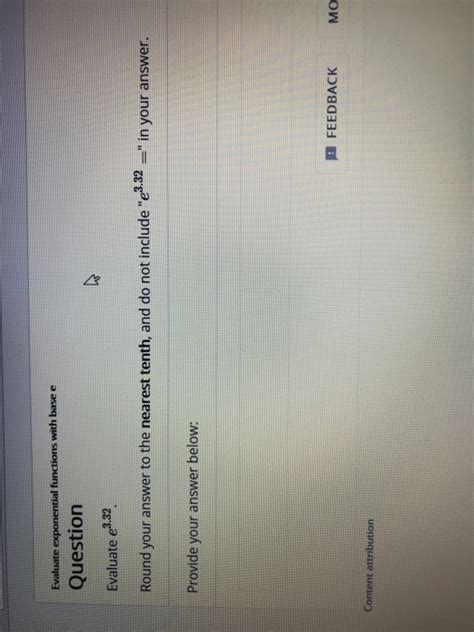 solved evaluate exponential functions with base e question