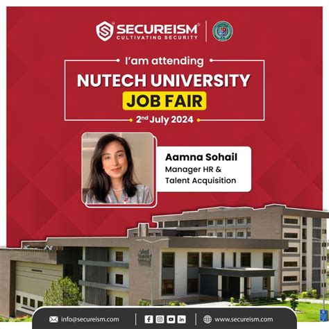 Aamna S On Linkedin Careerfair Nutech Recruitment Internships
