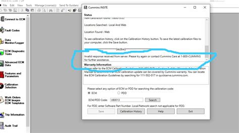 Cummins Insite 8 7 0 86 Calibrations File Download Error Cnautotool Offical Blog