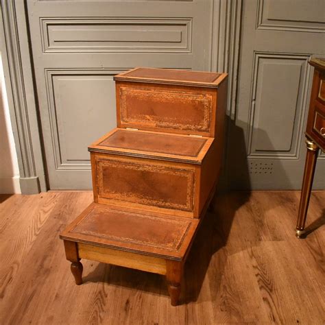 Proantic Escabeau De Bibliothèque