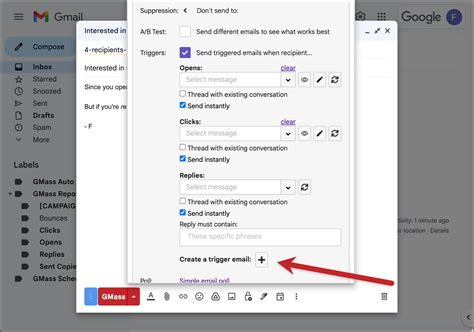 Triggered Emails In Gmass Send When A Prospect Is In Their Inbox