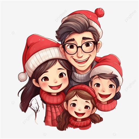 가족이 함께 행복한 크리스마스를 보내세요 엄마 아빠 아이들은 서로 포옹하고 웃는다 젊은 가족 행복한 부모 Png 일러스트 및 이미지 에 대한 무료 다운로드 Pngtree