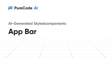 develop styledcomponents app bar with ai help