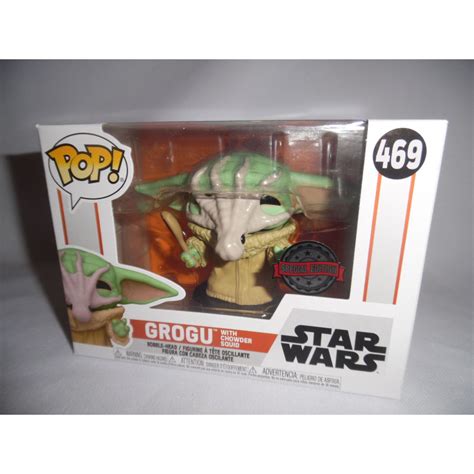 Pop Star Wars The Mandalorian Grogu With Chowder Squid N 469 Funko