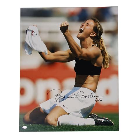 Brandi Chastain Signed 16x20 Photo Schwartz Pristine Auction