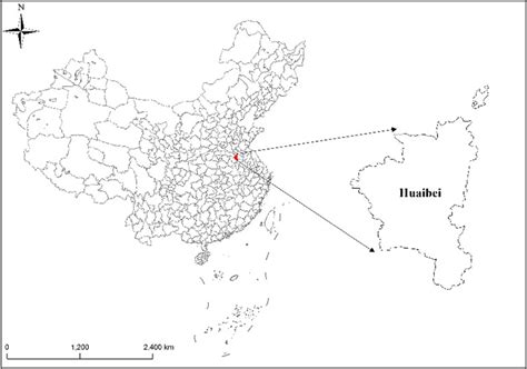 The Location Of Huaibei In China Download Scientific Diagram