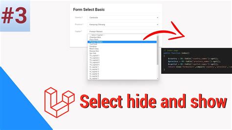 Get Data Select Show And Hide In Laravel 8 Episode 3 Youtube