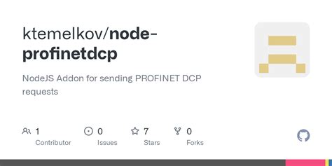 GitHub Ktemelkov Node Profinetdcp NodeJS Addon For Sending PROFINET