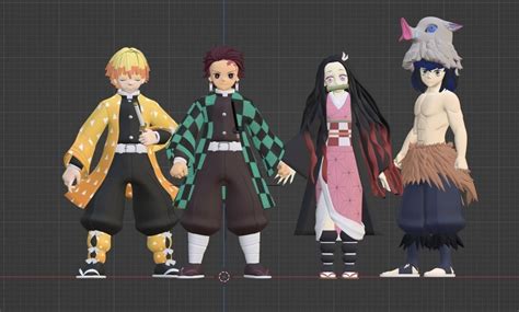 Demon Slayer 3d Model 3d Model Collection Cgtrader