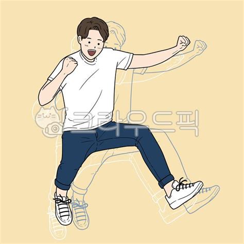 인간 사람 남자 캐릭터 일러스트 사진이미지일러스트캘리그라피 은토끼작가