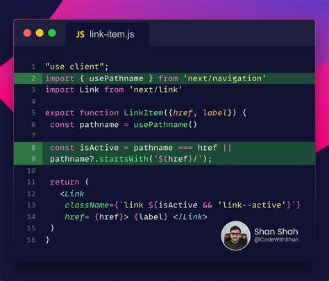Shan ⚡️ Check Active Links And Sub Links In Nextjs → You Can Use
