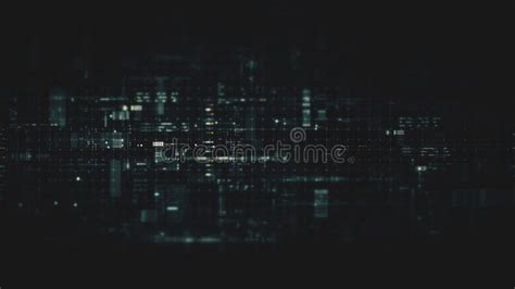 futuristic screen display data matrix simulation background stock image