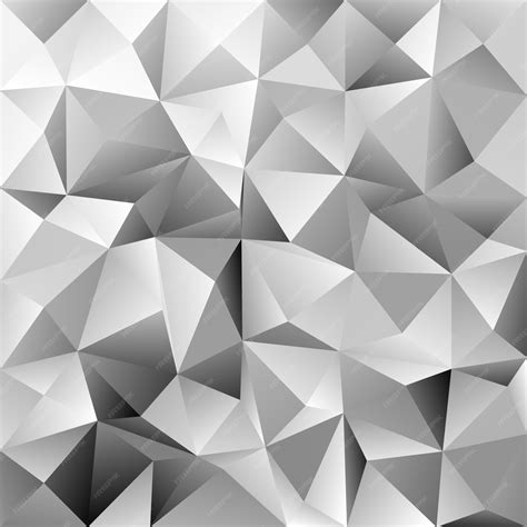 Free Vector Geometric Triangle Tile Pattern Background Polygon Vector Graphic From Grey