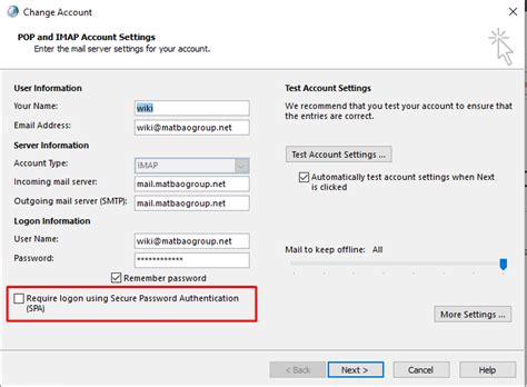 Hướng dẫn điều chỉnh cổng máy chủ khi sử dụng Outlook với dịch vụ Email 4B Trung tâm hỗ trợ kỹ