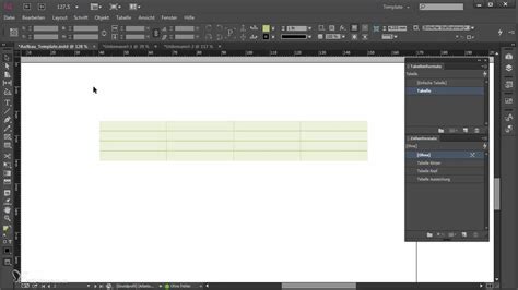 Creating Efficient Table Formats In Adobe Indesign