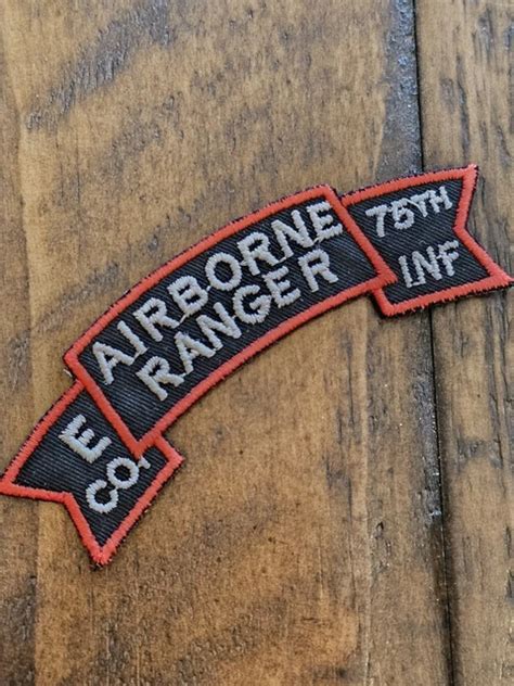 1960s Us Army Vietnam Cold Era E Co 75th Ranger Battalion Scroll Patch