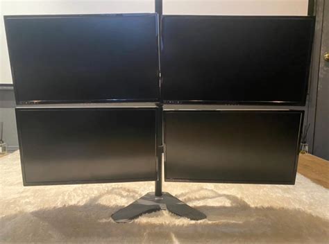 쿼드모니터 모니터암 세트 모니터 당근 중고거래