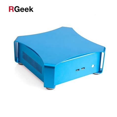 Rgeek Oem Custom Mini Itx Htpc Aluminum Fanless Chassis Tower Pico Mini Itx Pc Case With Usb 3 0