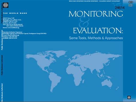 Monitoring And Evaluation Some Tools Methods And Approaches Sinapse