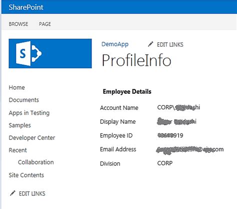 Sharepoint Get Current User Id Name Email Display Name Programmatically Enjoy Sharepoint