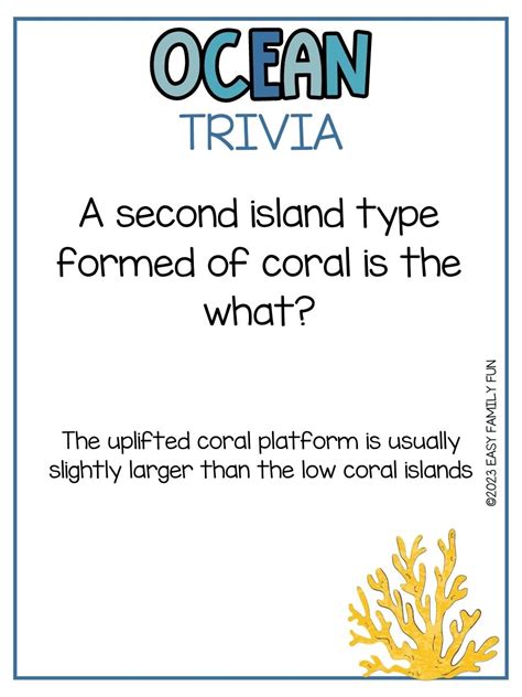 Fascinating Ocean Trivia Question And Answers