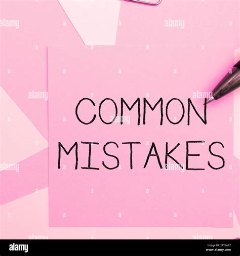conceptual caption common mistakes business showcase actions that are often used