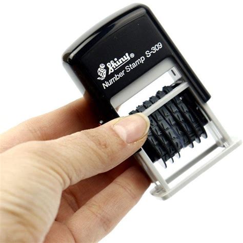 Shiny Digit Numbering Stamp Mm Stamps Badges