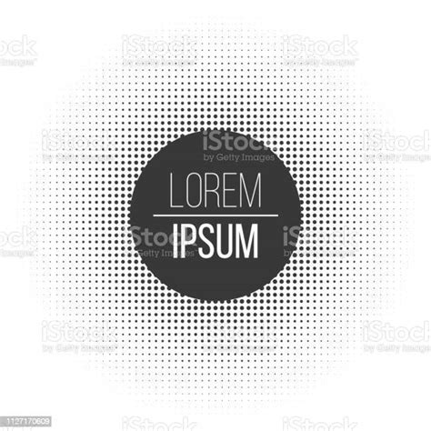 도트 원형 하프톤 패턴 벡터 일러스트 레이 션 원 및 텍스트 서식 파일에 대 한 장소입니다 벡터 일러스트 레이 션 0명에 대한 스톡 벡터 아트 및 기타 이미지 Istock