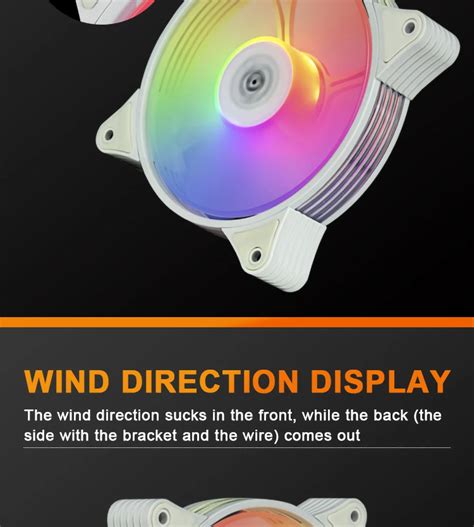 Aigo Ar12 흰색 120mm Rgb 팬 환풍기 Pc 게이머 컴퓨터 케이스 키트 팬 냉각 쿨러 12cm 속도 조정 12v Argb 팬 Ventoinha