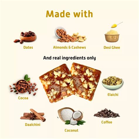 Dates Barfi Bite Assorted 6 Flavours Aweri
