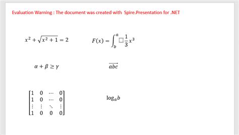 C Vb Net Add Math Equations To Powerpoint Using Latex Code