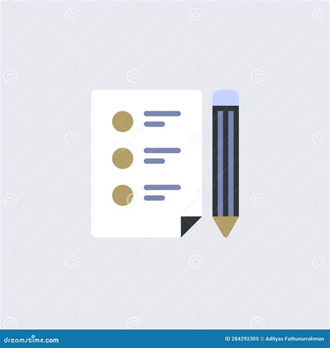 Streamlining Tasks With A Document List Todo System Stock Vector