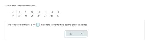 Solved Compute The Correlation Coefficient The Correlation Chegg