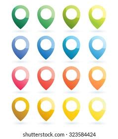 Set Map Pointers Raster Illustration Stock Illustration 187203116 Shutterstock
