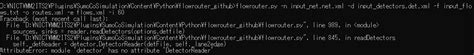 Could Not Simulate Traffic Using Flowrouterpy · Issue 11598 · Eclipse