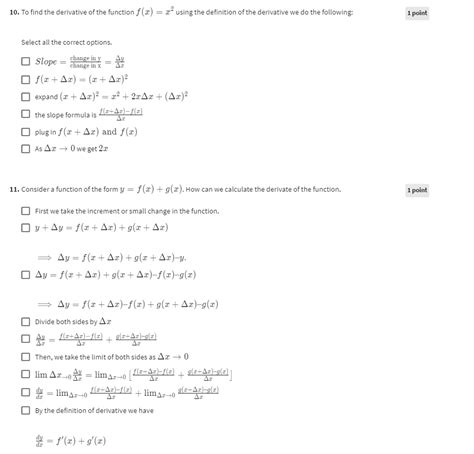 solved 10 to find the derivative of the function f x x2