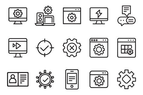 Software Development Programmer And Developer Related Editable Icon Set Isolated Flat