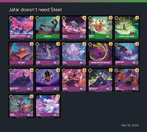 Jafar Doesnt Need Steel Lorcana Deck Lorcanagg